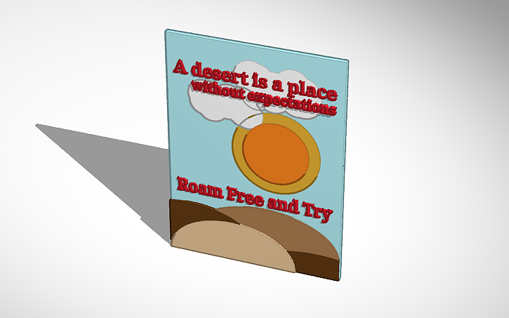 3D design Poster - Tinkercad