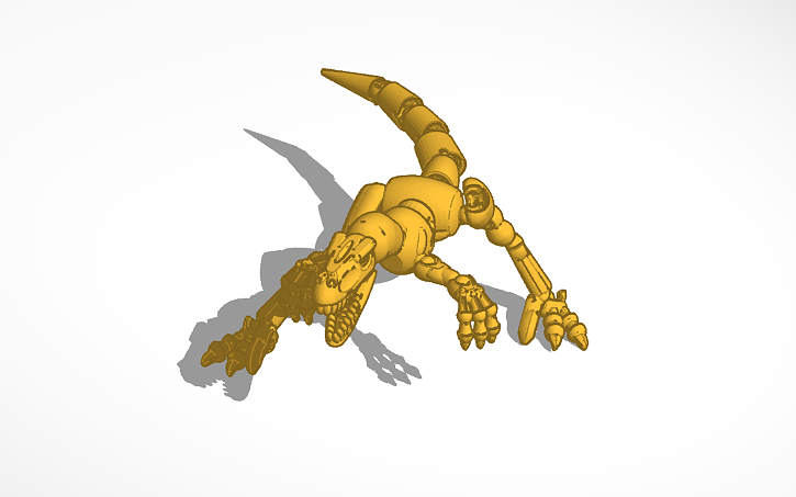 3D design Dinosaur skeleton model - Tinkercad