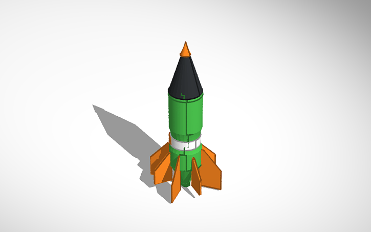 3D design coet NATA avans de vol - Tinkercad
