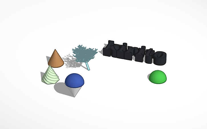 3D design random stuff - Tinkercad