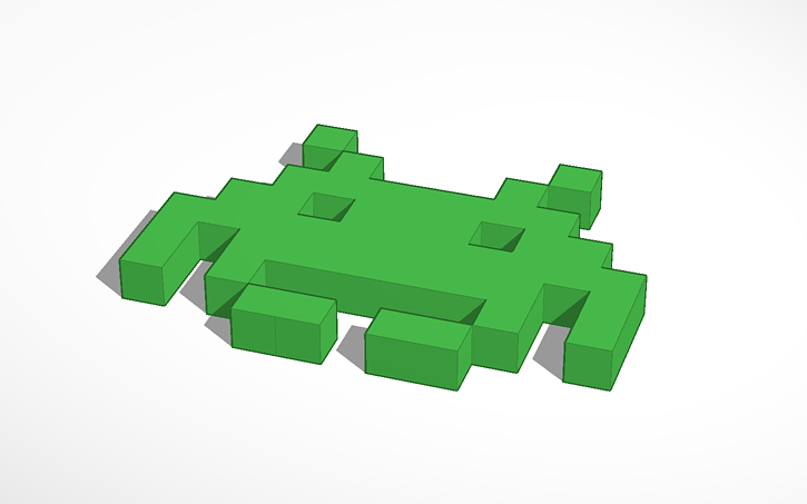 3D design Space Invader | Tinkercad