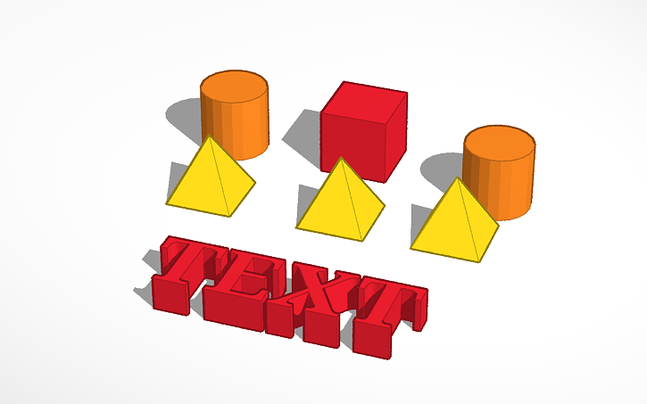 3D design el text - Tinkercad