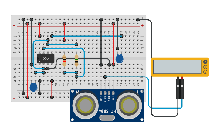 Circuit design Mechatronics Assignment - Ultrasonic Sensor | Tinkercad