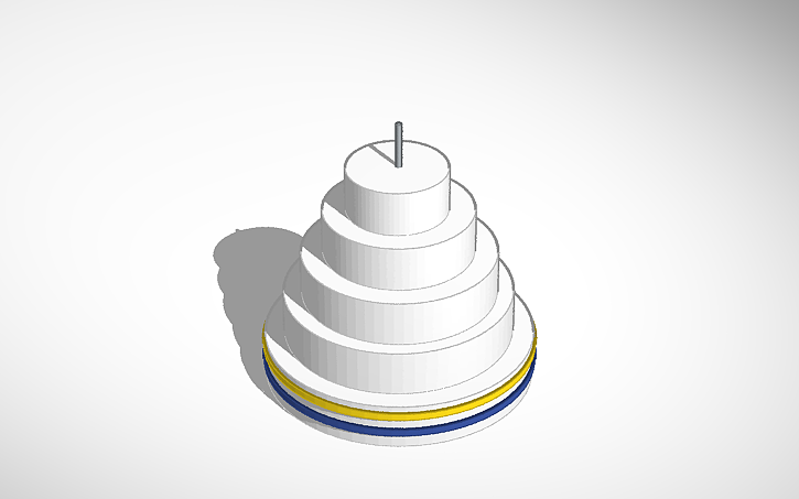 3D design Birthday cake | Tinkercad