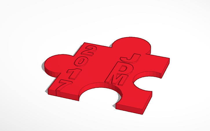 3d Design Jack Millers Puzzle Peace Tinkercad