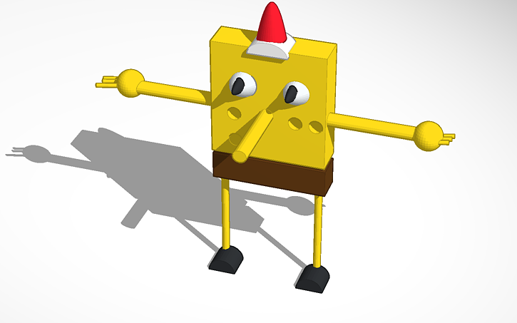 3d Design Spongebob Squarepants Tinkercad