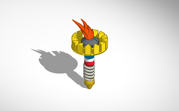 3D design torch - Tinkercad