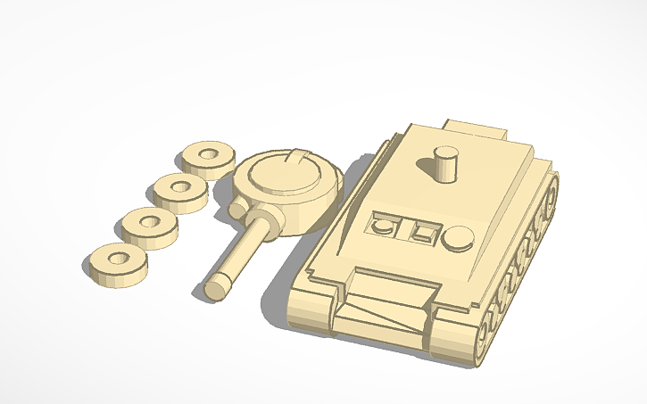 3D design Army Men Tank 2 - Tinkercad