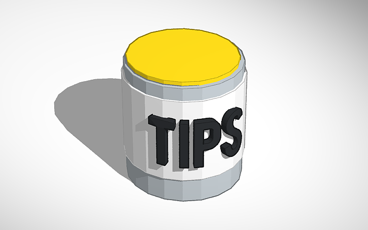 3D design DOORS TIP JAR - Tinkercad