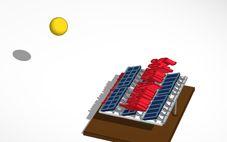 3D design Solar project (42kw) - Tinkercad