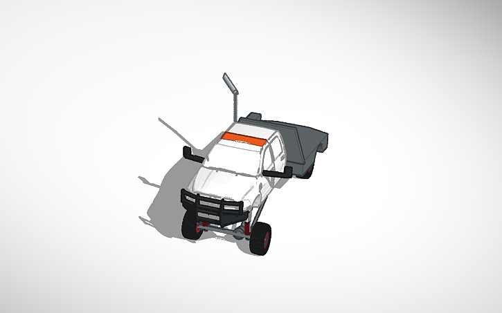 3D design squatted truck - Tinkercad