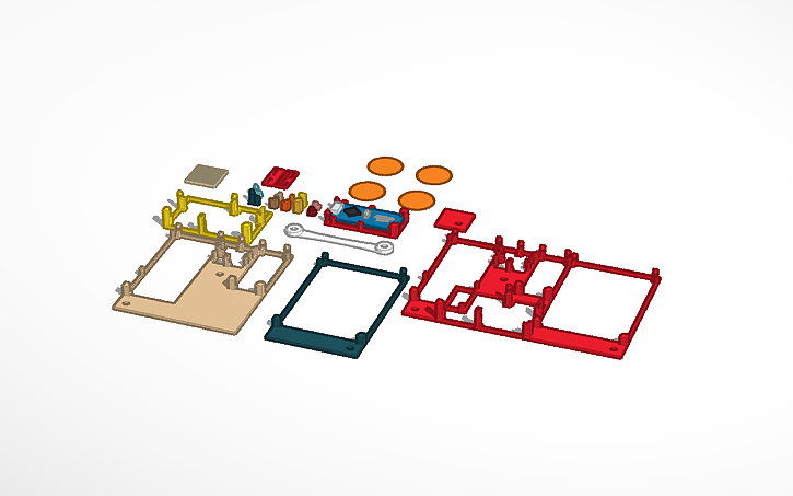 3D design Support Nano et PCB - Tinkercad