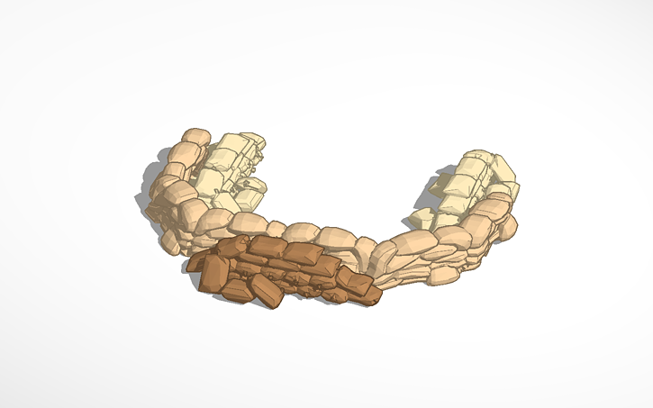 3D design Sandbags - Tinkercad