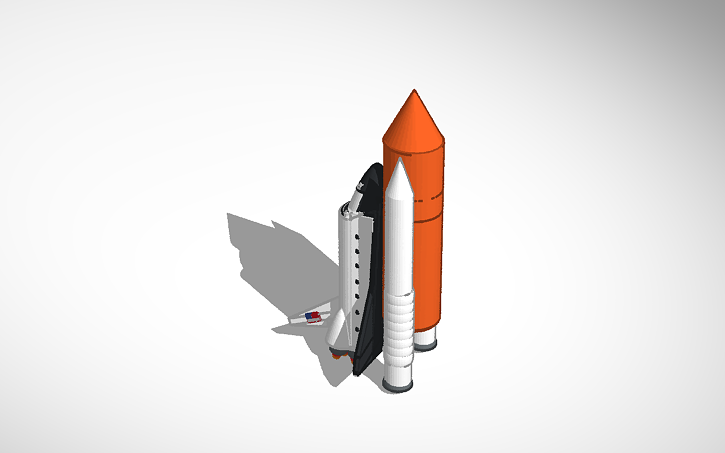 3D design interstellar Shuttle - Tinkercad