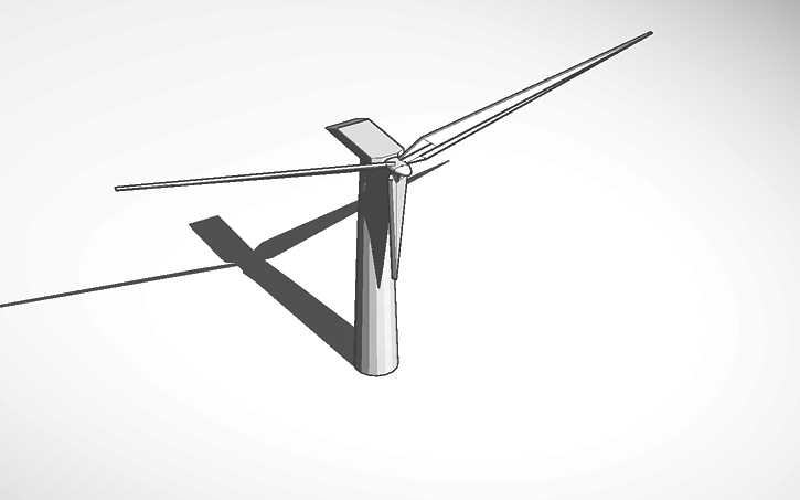 3D design Wind turbine - Tinkercad