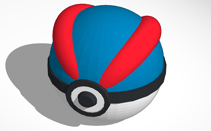3D design pokemon balls | Tinkercad