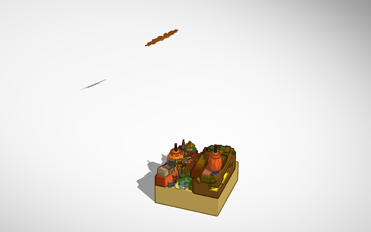 3D design Canyon in a desert - Tinkercad