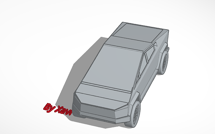 3D design Cybertruck - Tinkercad