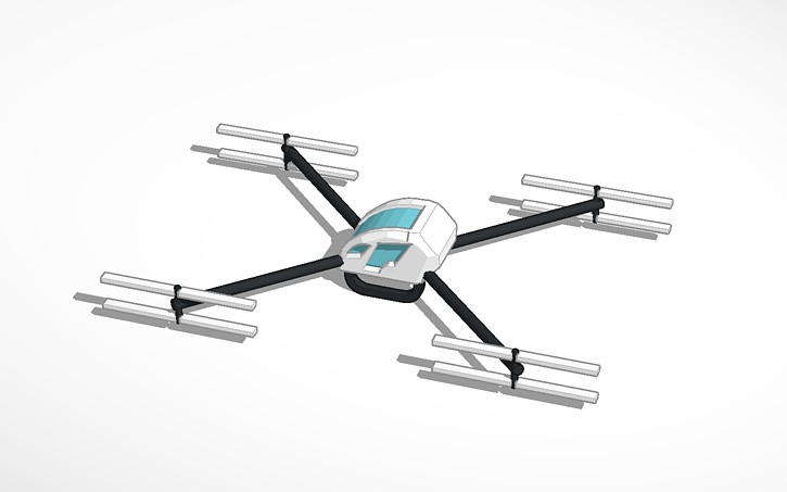 3D design flying car chang 184 | Tinkercad