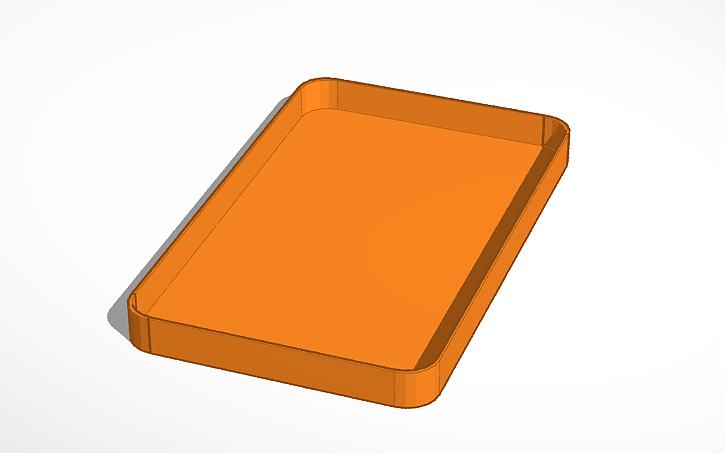 3d Design Tray Rounded Corners 178x105x14 Tinkercad