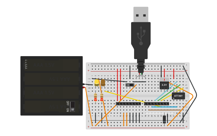 Circuit Design Attiny Mega Portable Board Module Tinkercad
