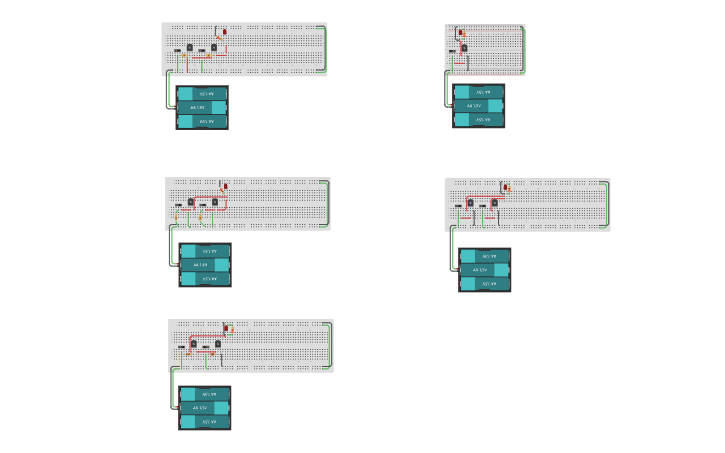 Circuit design Logic Gates - BJT - Tinkercad
