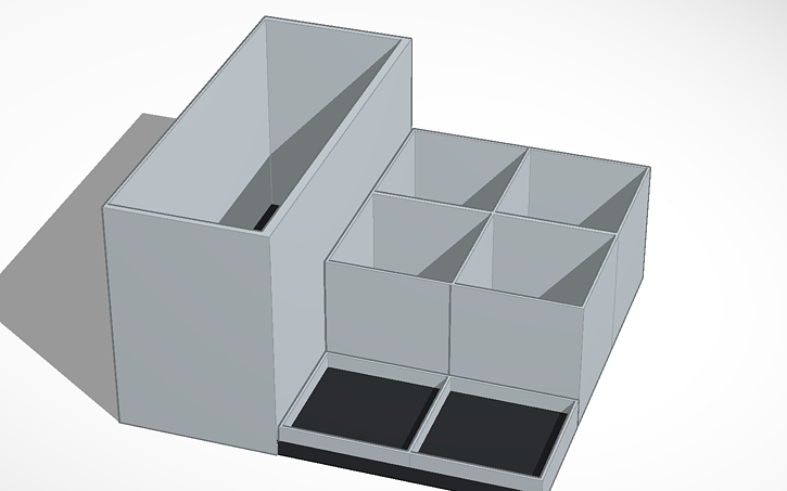 3D design Desktop Organizer - Tinkercad