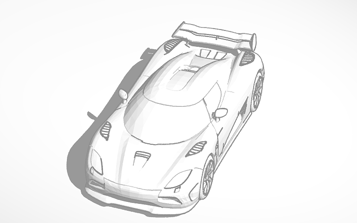 3D design Koenigsegg Agera R - Tinkercad