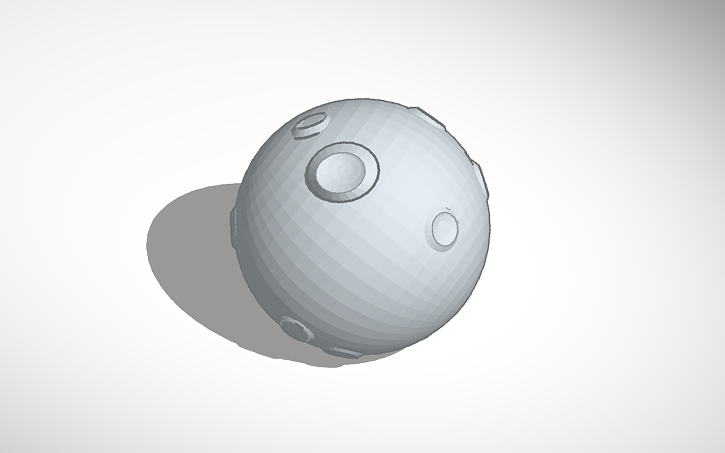 3D design Moon. | Tinkercad