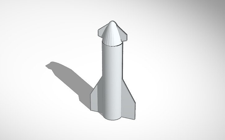 3D design Starship - Tinkercad