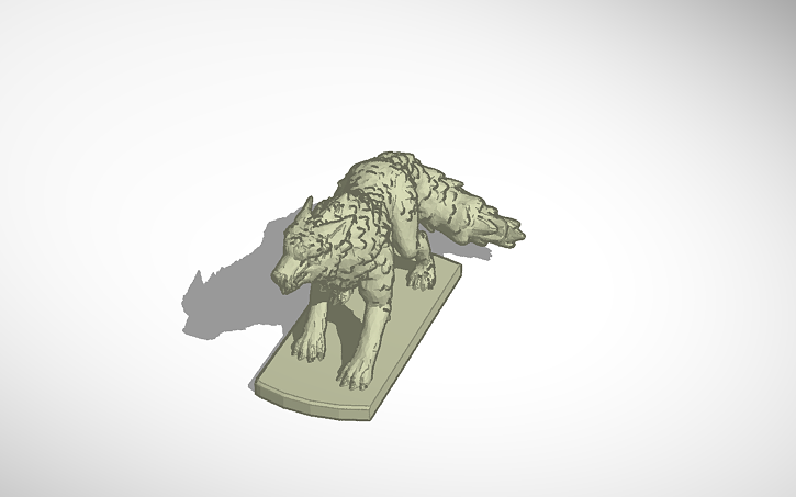 3D design Dire Wolf (Dec 24) - Tinkercad