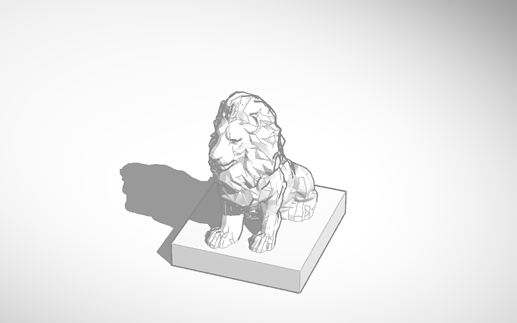 3D design Copy of Lion - Tinkercad
