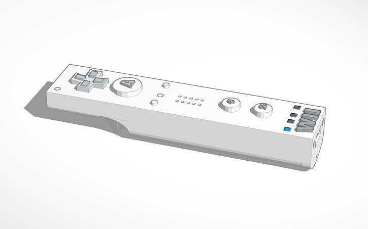 3D design Wii remote - Tinkercad