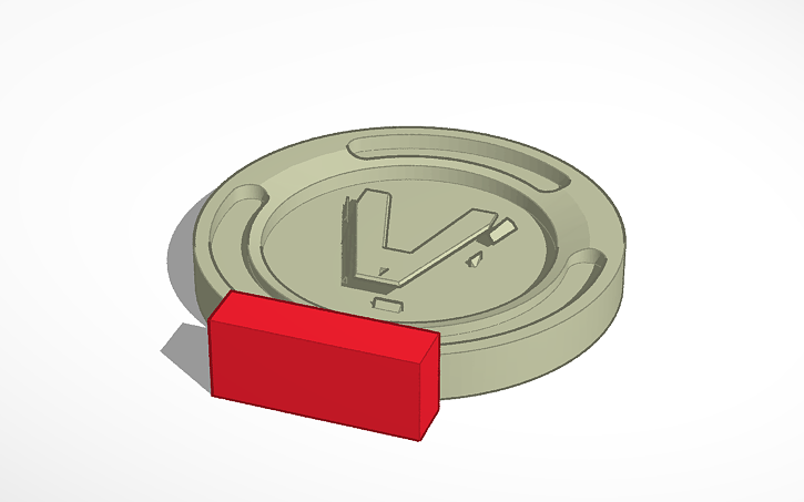 3D design vBucks, pavos fortnite - Tinkercad