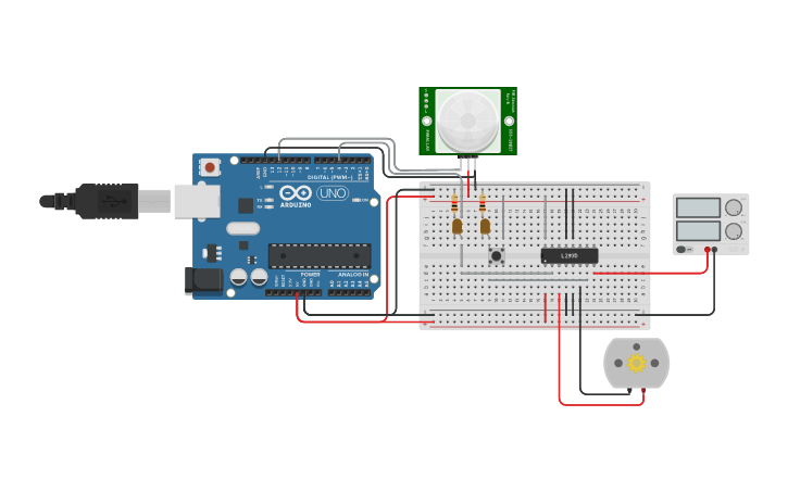 Circuit design PSSA 06 - Rangkaian Pertama | Tinkercad