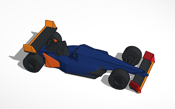 3D design RedBull Formula One car - Tinkercad