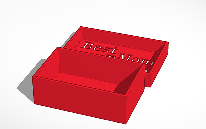 3D design Best Mom Ever Jewlery Box (!!!Mother's Day Gift!!!) - Tinkercad