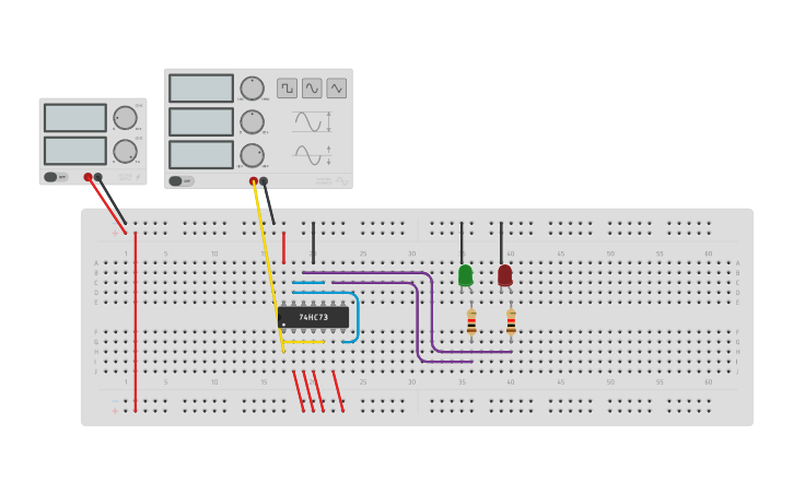 Circuit Design 2 Bit Asynchronous Down Counter Tinkercad