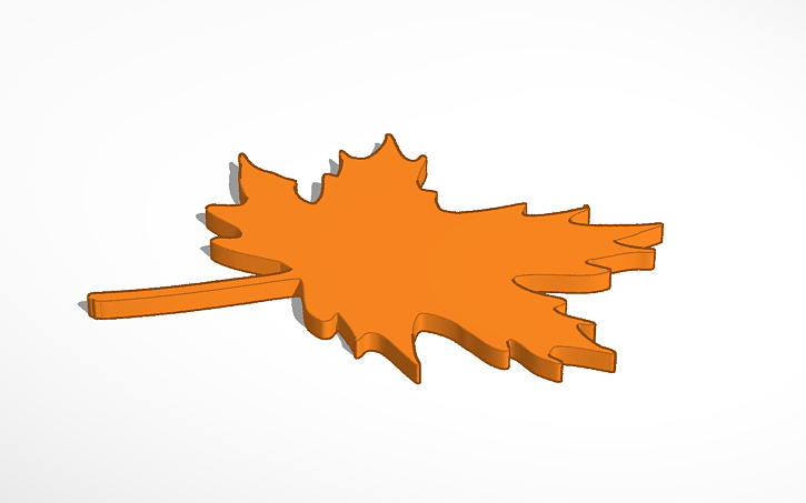3D design LEAF MY LEAF - Tinkercad