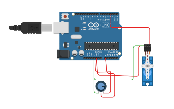 Circuit design running - Tinkercad