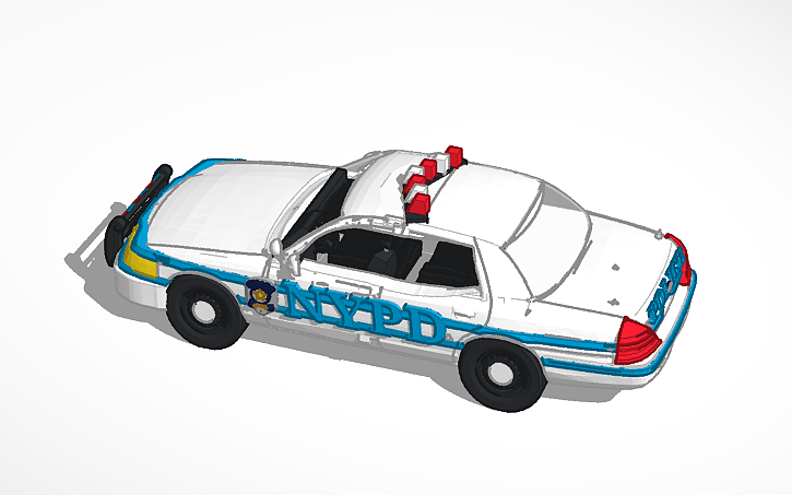 3D design New York Police Department (NYPD) Ford Crown Victoria - Tinkercad