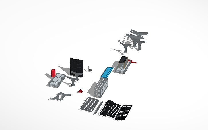 3D design Copy of 55 Bahnsteig H0 | Tinkercad