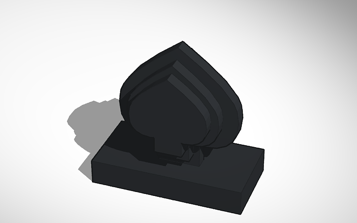 3D design Spades - Tinkercad