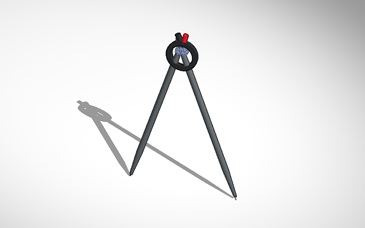 3D design compasso - Tinkercad