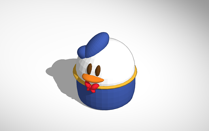 3d Design Donald Duck Olivia Tufano Tinkercad