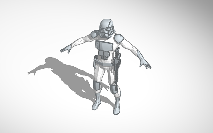 3D design Storm Trooper - COSTUME DESIGN - Tinkercad
