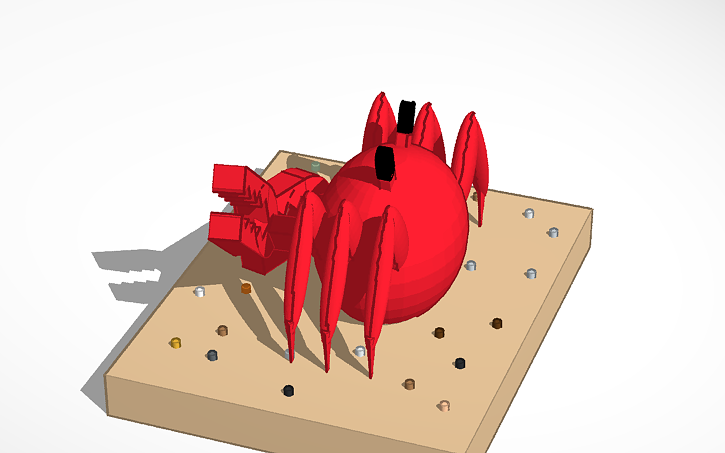 3D design Mr. Crab - Tinkercad