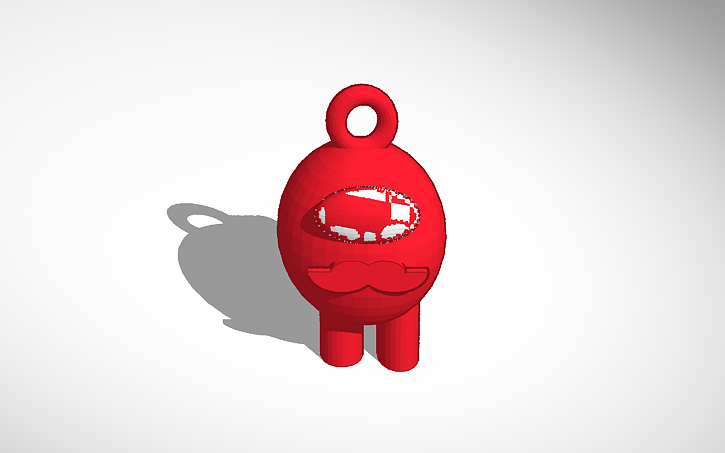 3D design Among us red sus | Tinkercad