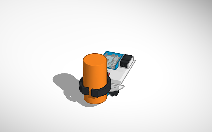 3D design Aurduino line follower car - Tinkercad