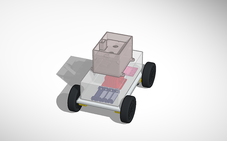 3D design WIFI CAR ESP8266 - Tinkercad